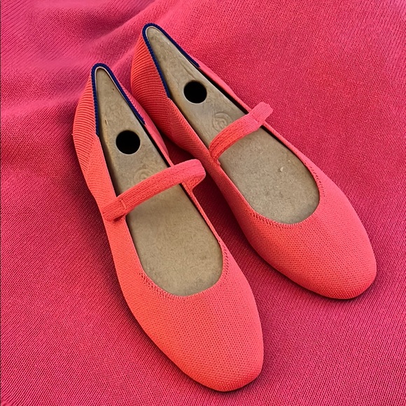 Rothy's | Shoes | Rothys Pink The Square Mary Jane Ballet Flats Shoes ...
